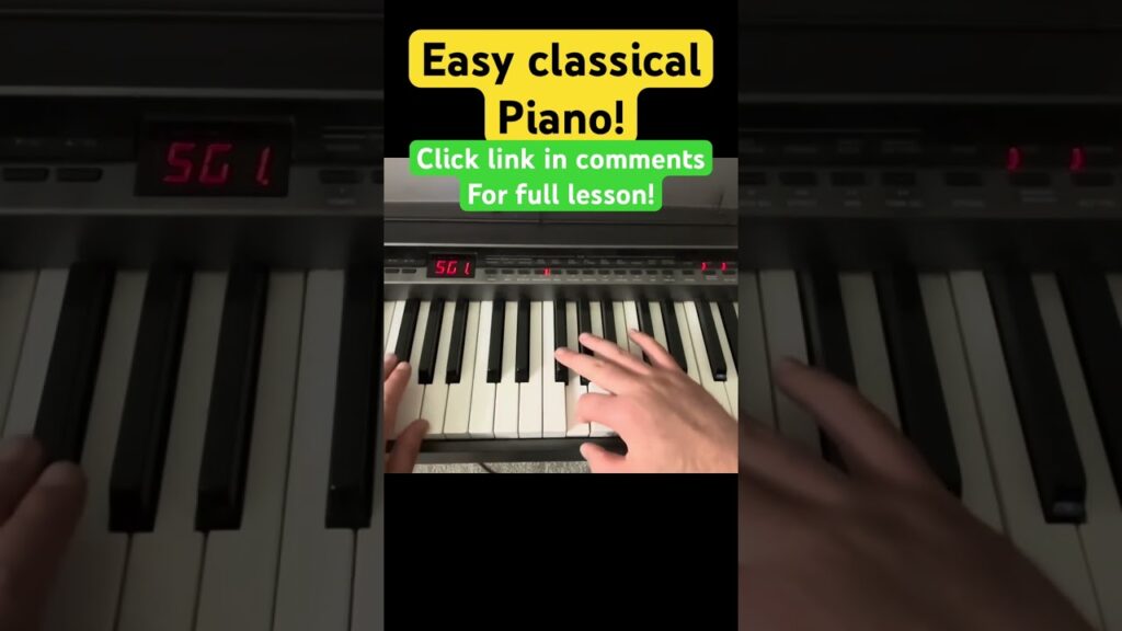 Beginner classical piano lesson! #piano #pianotutorial #easypiano ...